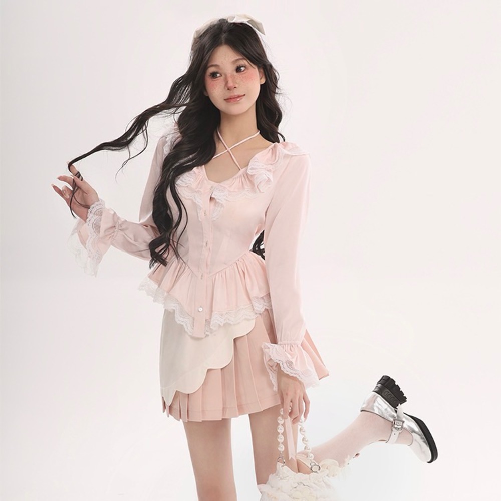 Japanese Kawaii Gyaru Pastel Pink Princess Ballet Whi… - Gem